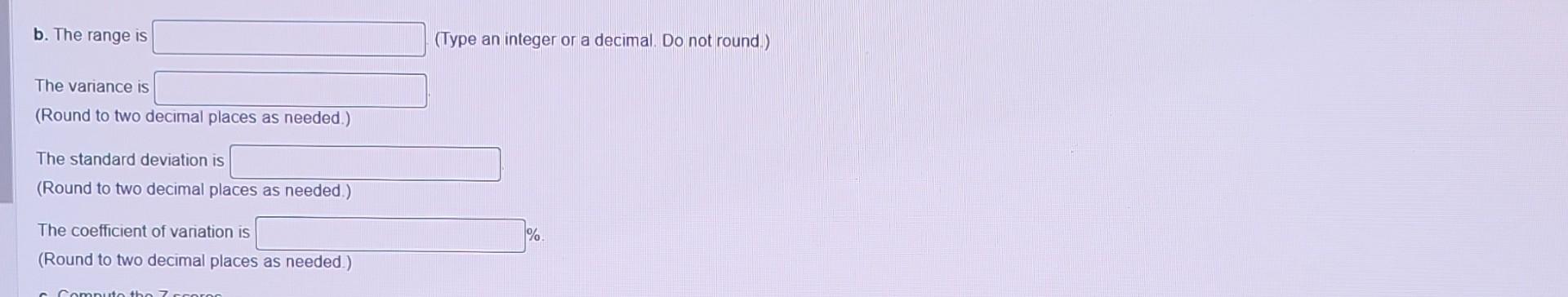 Solved The following is a set of data from a sample of n=5. | Chegg.com
