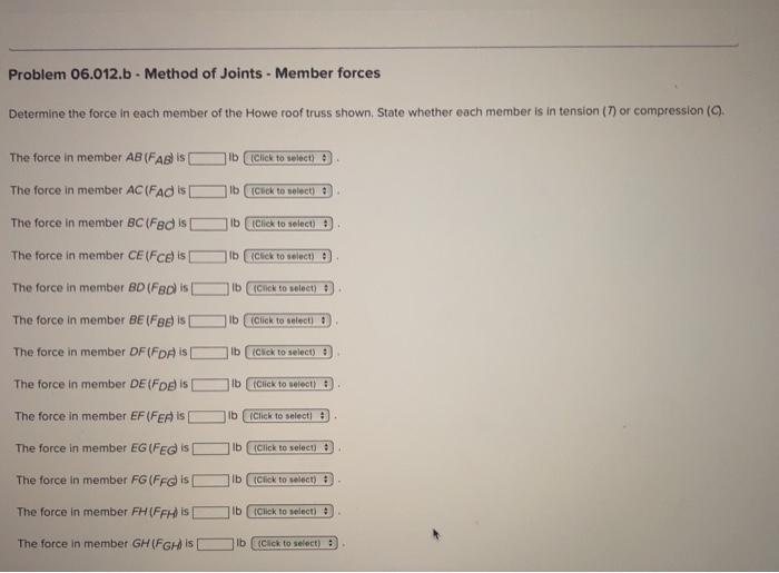Solved 3 Required information Problem 06.012. Method of | Chegg.com