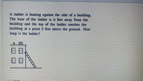 Solved A ladder is leaning against the side of a building. | Chegg.com
