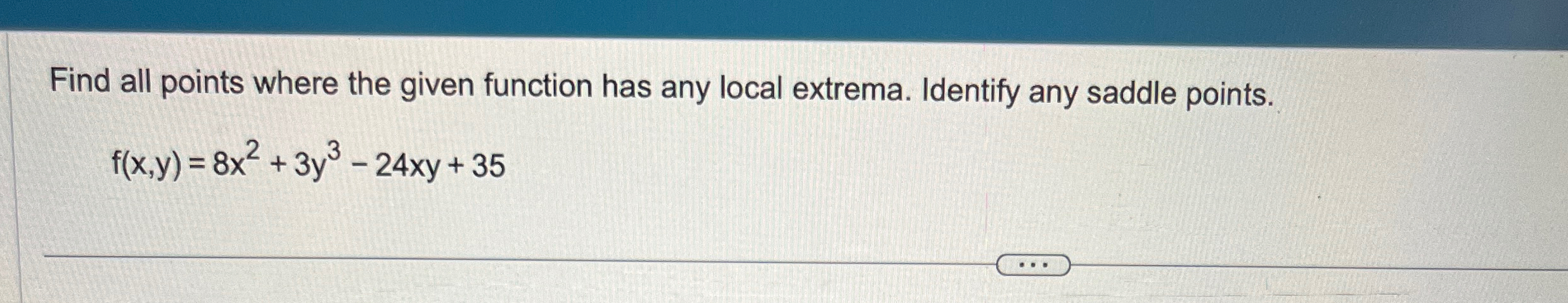 Solved Find all points where the given function has any | Chegg.com
