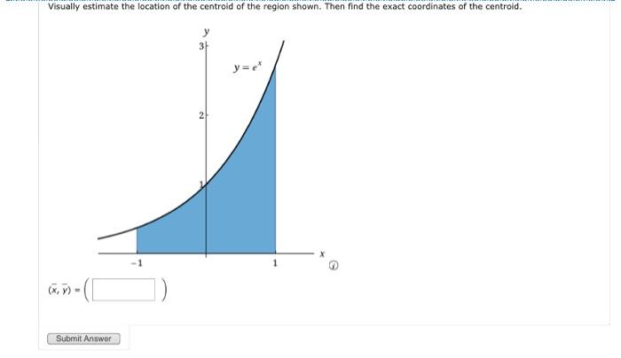 Solved Visually estimate the location of the centroid of the | Chegg.com