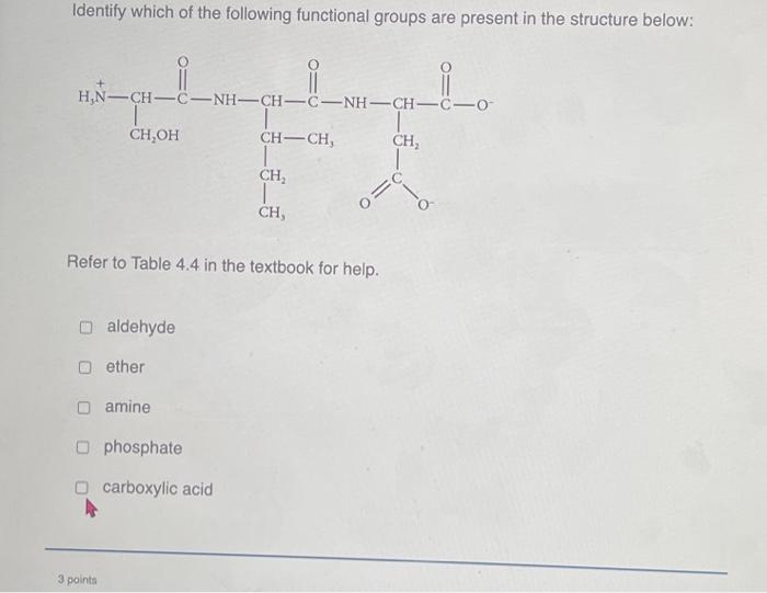 Solved Identify which of the following functional groups are | Chegg.com