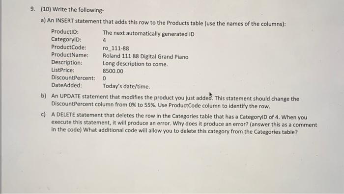 Solved For grouping problems involving a single table, look | Chegg.com