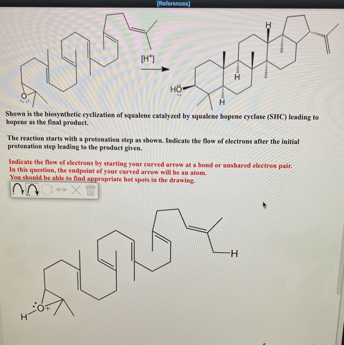 Solved [References) [H] ♡ HÖ I. Shown is the biosynthetic | Chegg.com