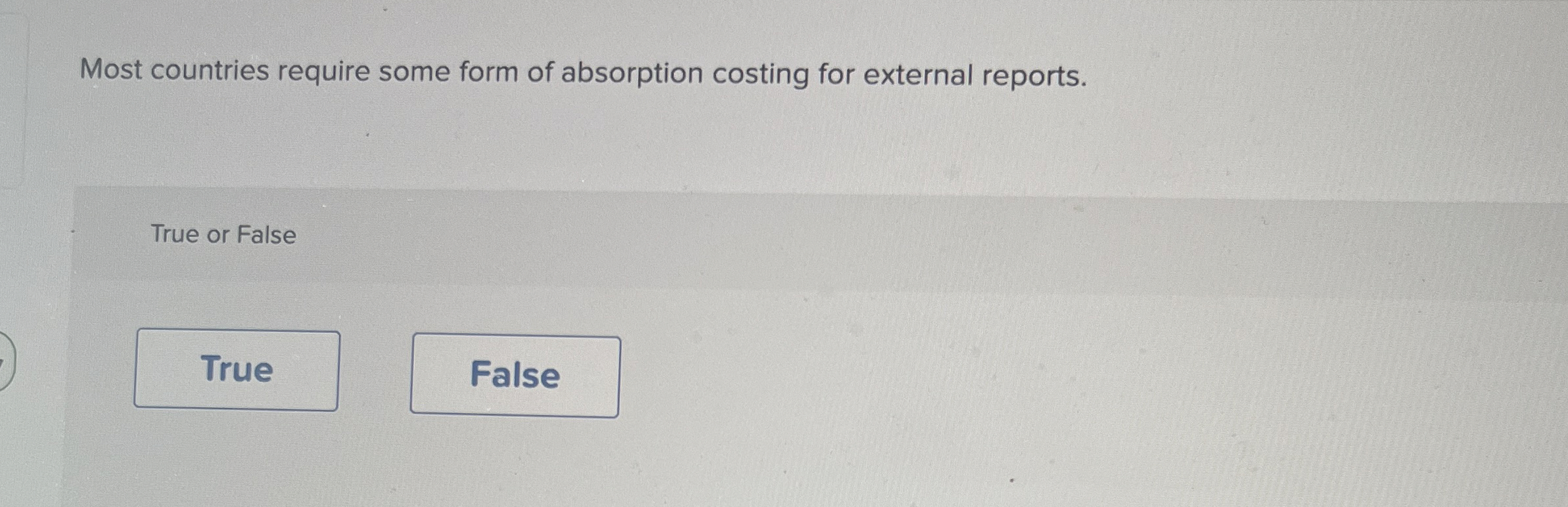Solved Most countries require some form of absorption | Chegg.com