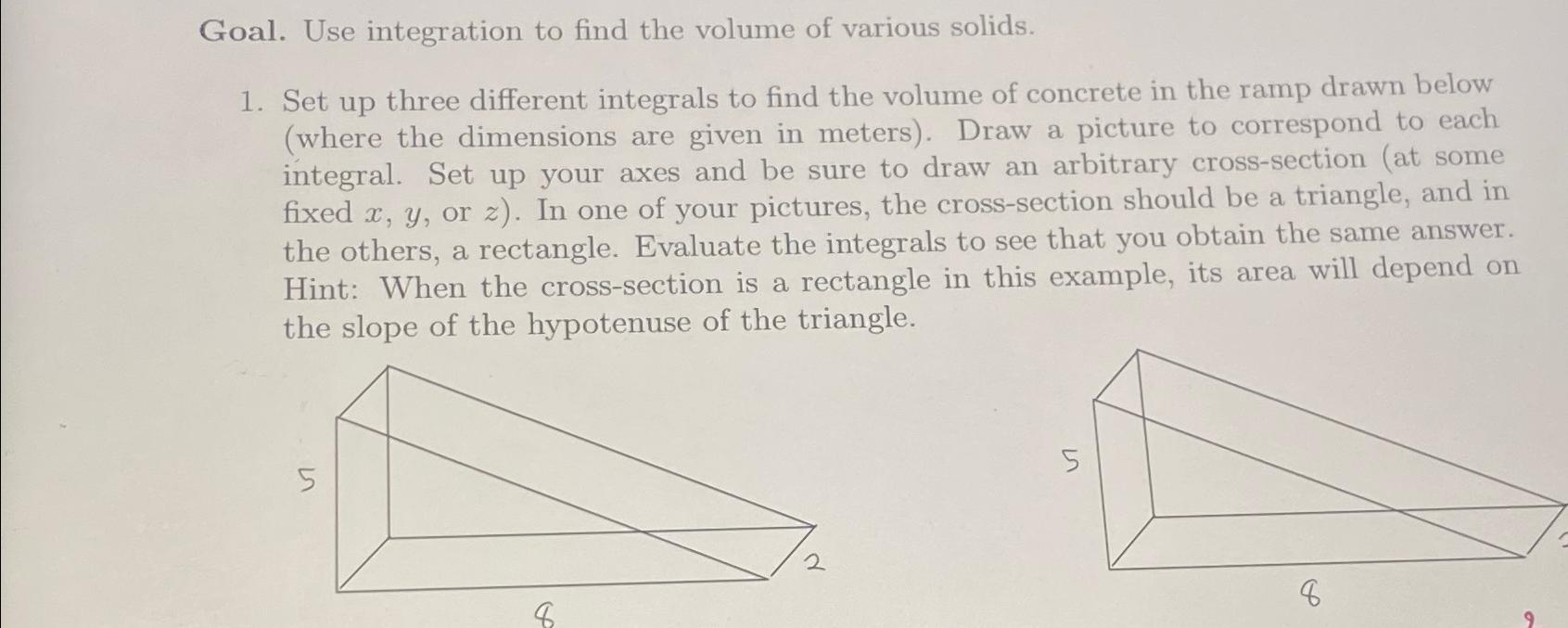 Solved I need the 2 ﻿integrals with the rectangle. I figured | Chegg.com