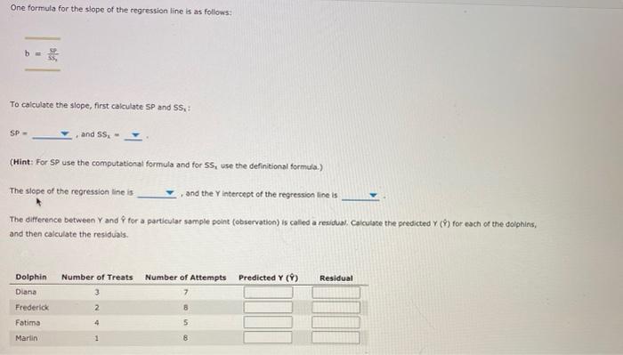 Solved 14. Computing the regression line and making | Chegg.com