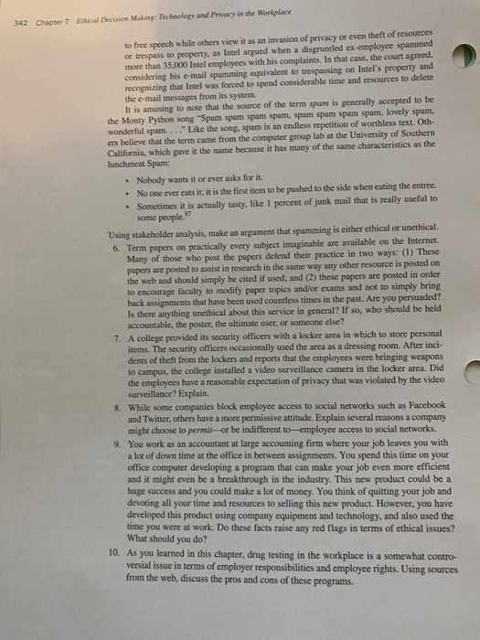 Solved 1) Identify 3-4 ethical issues that are raised by the | Chegg.com