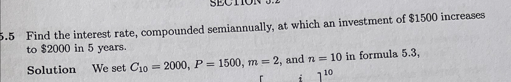 Solved 5.5 ﻿Find the interest rate, compounded semiannually, | Chegg.com