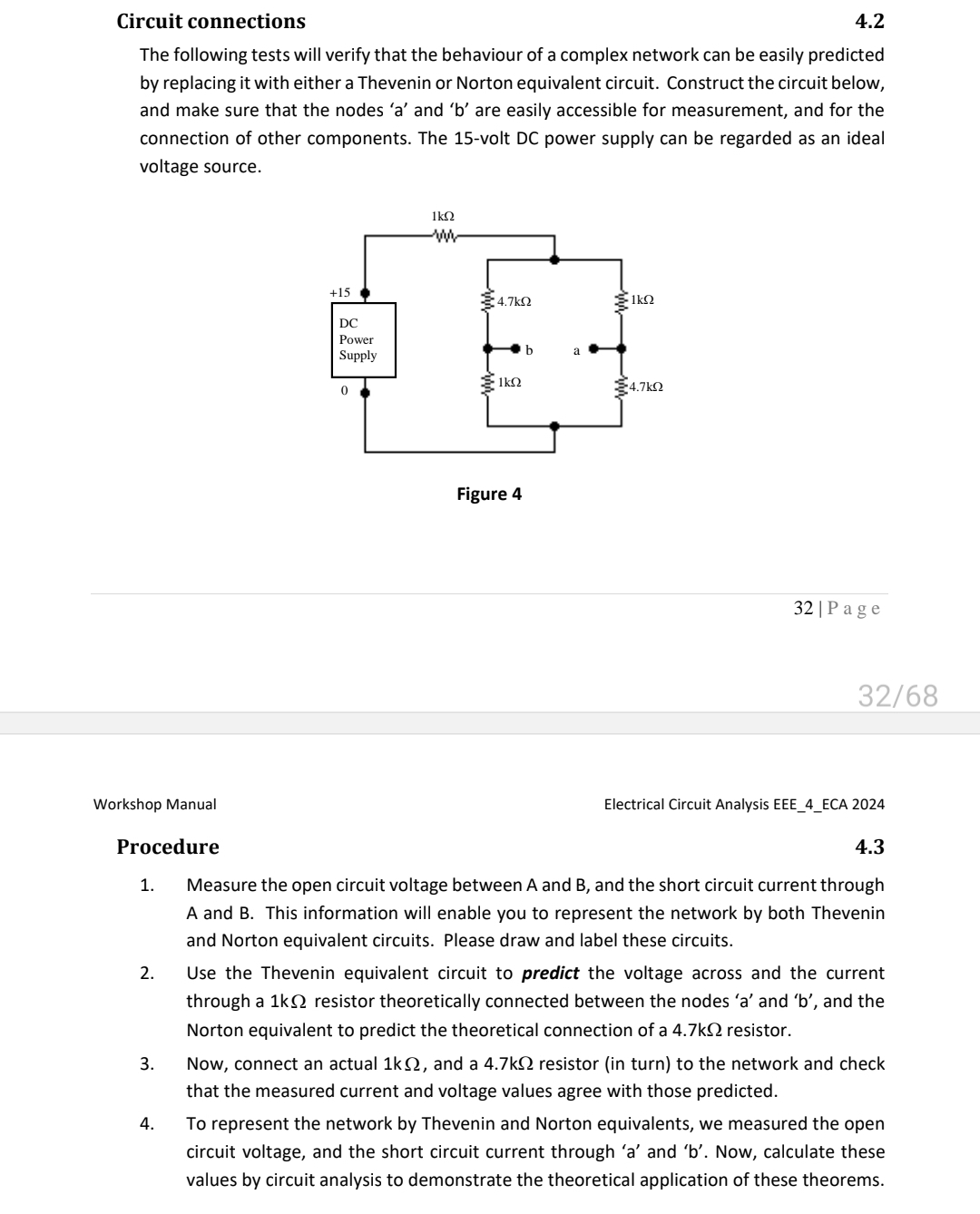 Solved Circuit connections4.2The following tests will verify | Chegg.com