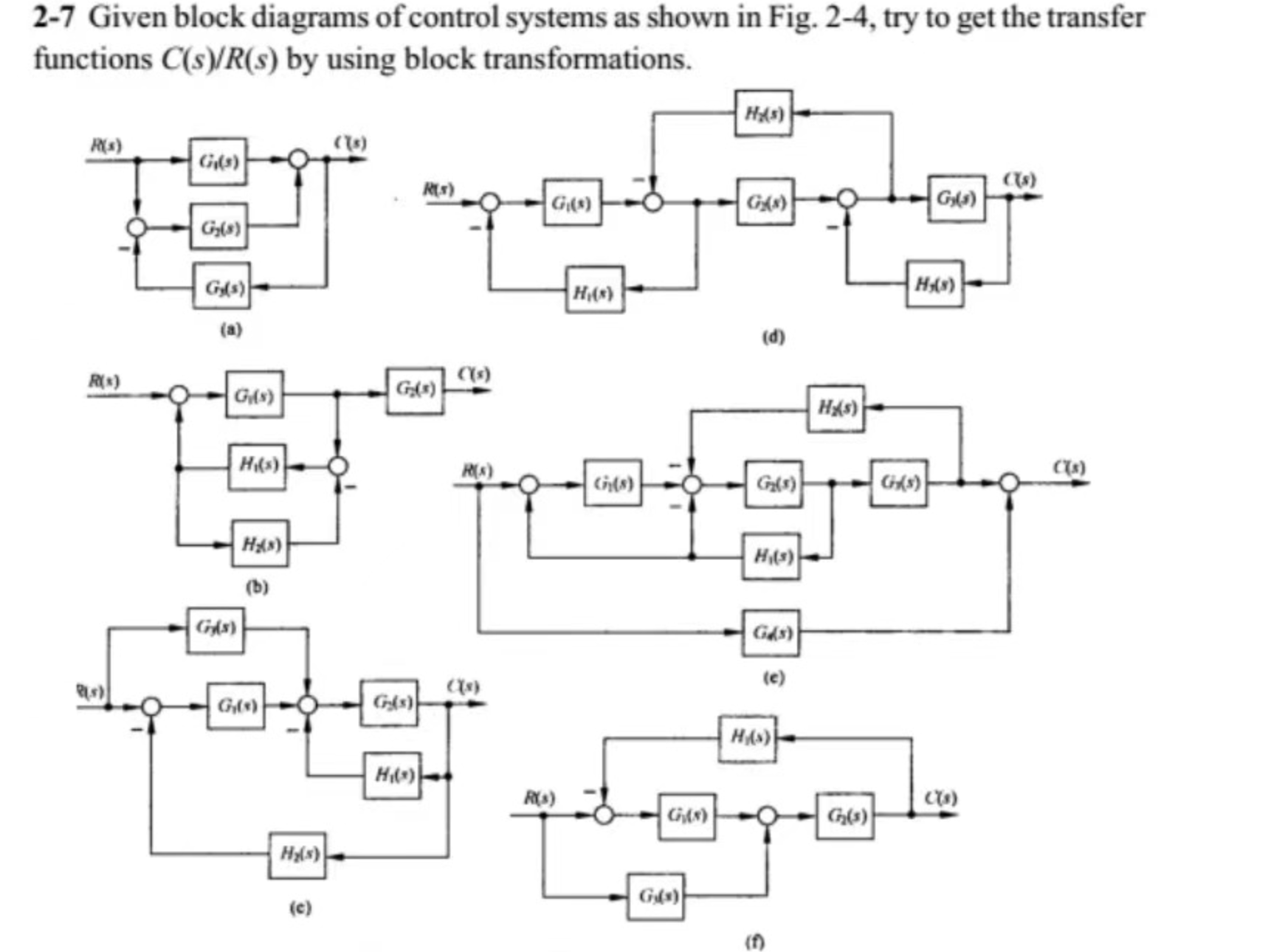Solved "try to get solution b,c,d according diagram" of 2-7 | Chegg.com
