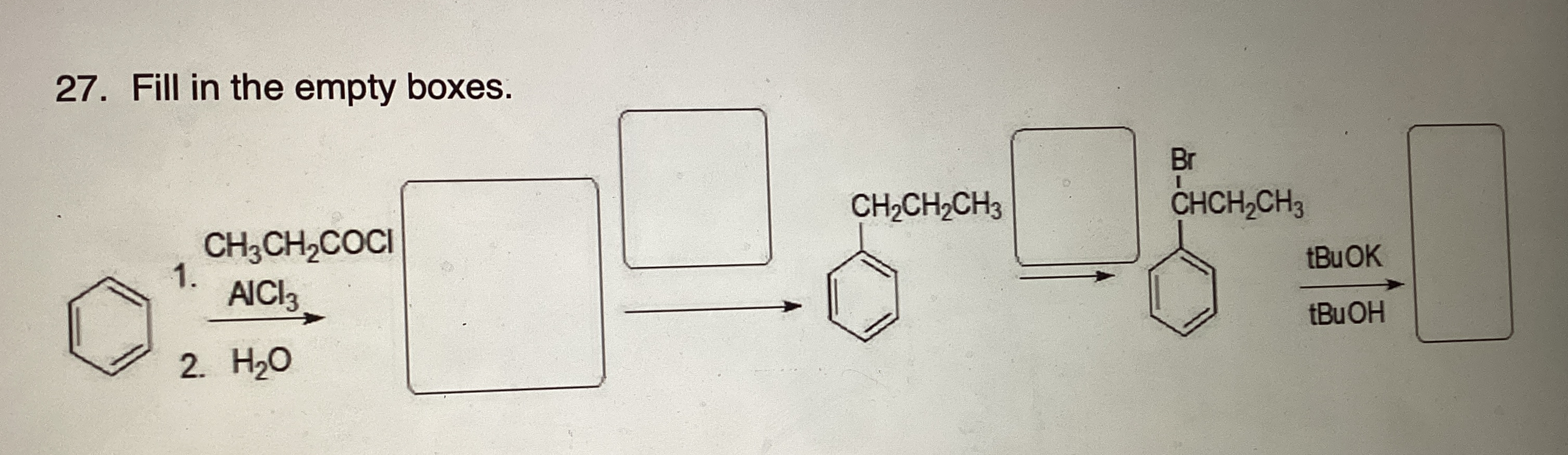 Solved Fill in the empty boxes. | Chegg.com