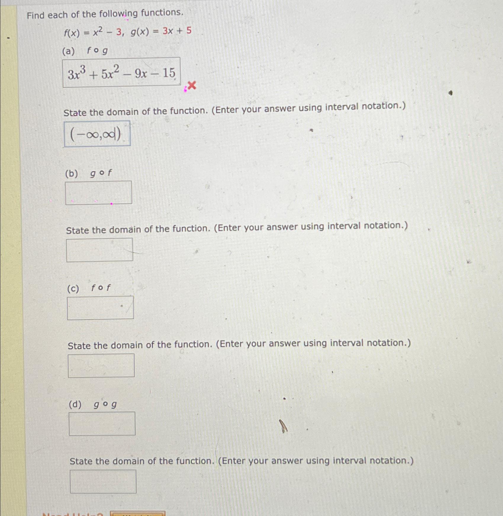 Solved Find each of the following | Chegg.com