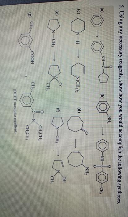 Solved using any necessary reagents, show how you would | Chegg.com