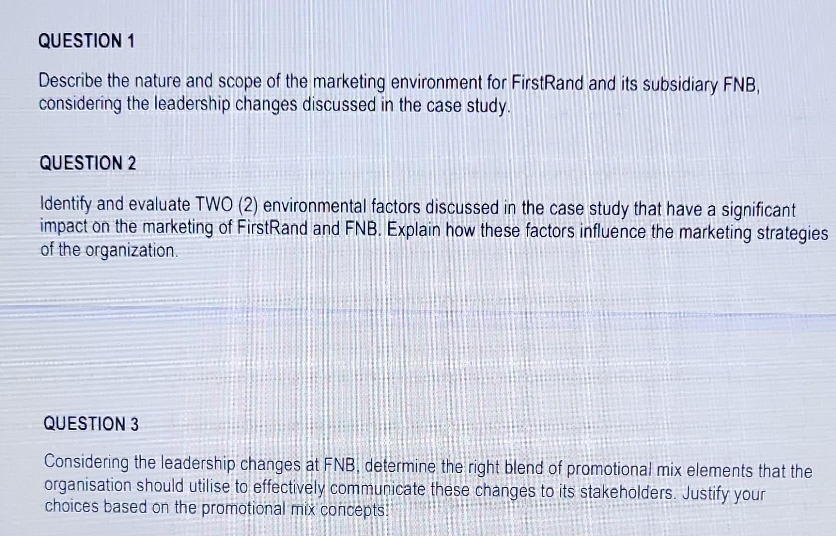 Solved Describe the nature and scope of the marketing | Chegg.com