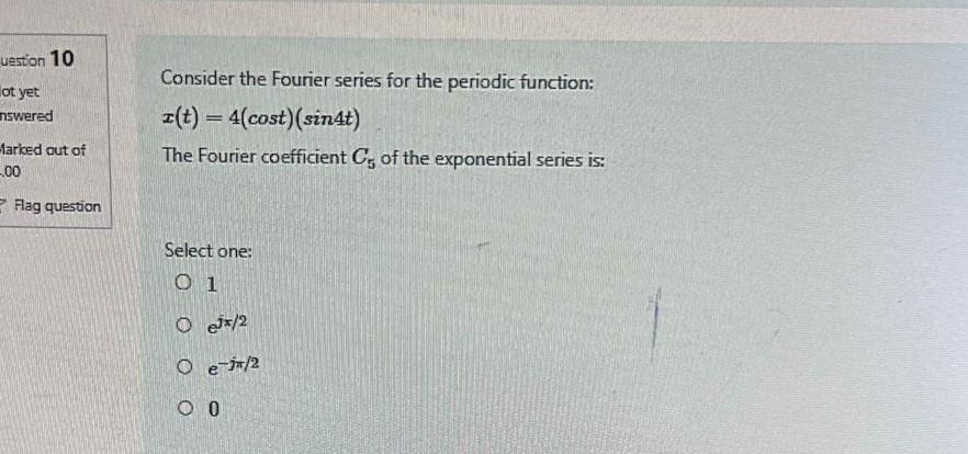 Solved Consider the Fourier series for the periodic | Chegg.com
