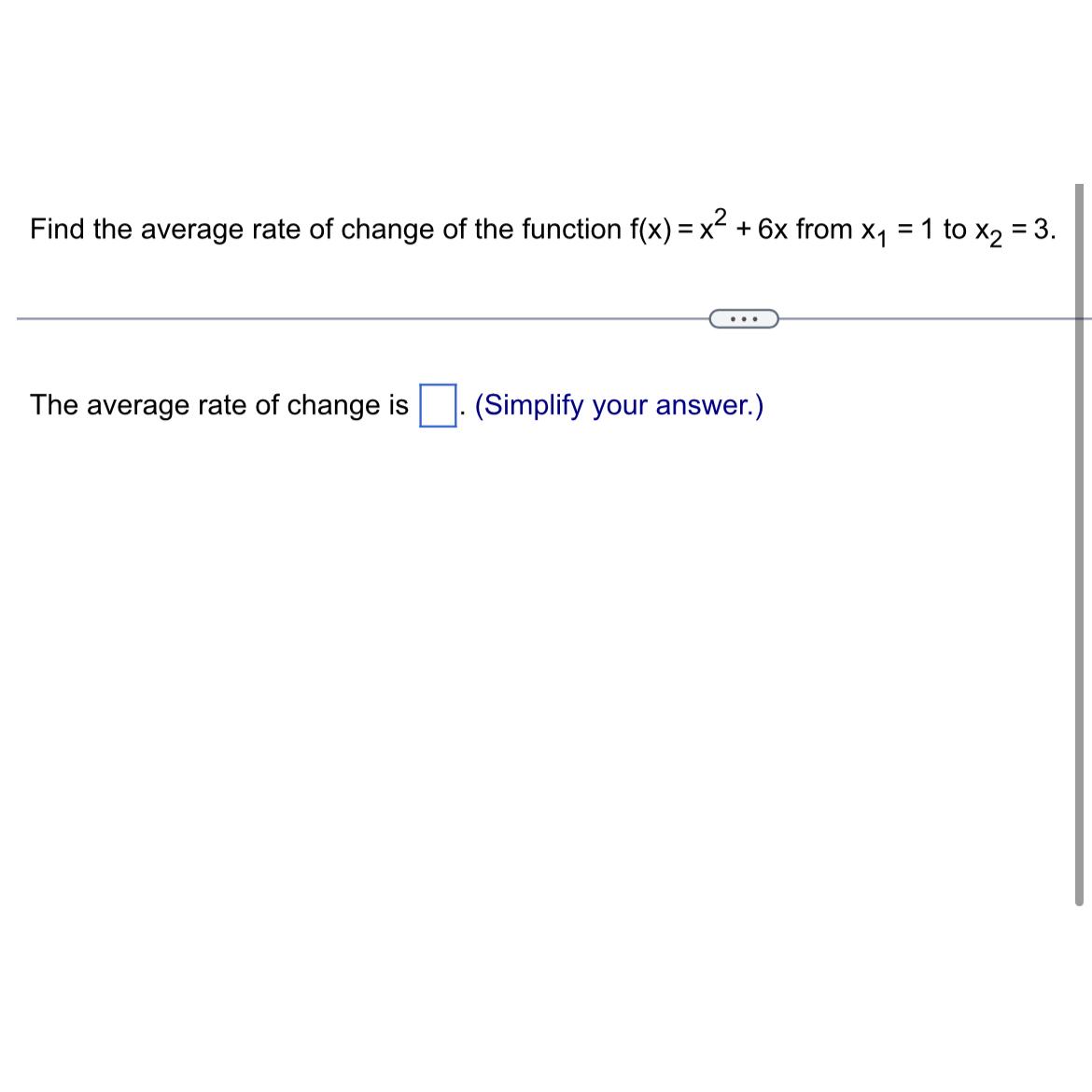 Solved Find the average rate of change of the function | Chegg.com