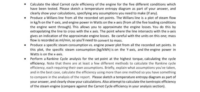 Calculate the ideal Carnot cycle efficiency of the | Chegg.com