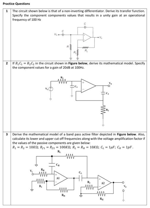 Solved The circuit shown below is that of a non-inverting | Chegg.com