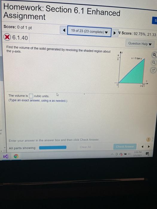 Solved Homework Section 6 1 Enhanced Assignment S Score 0