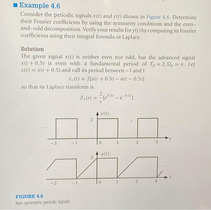 Solved Consider the periodic signals x(t) and y(t) shown in | Chegg.com