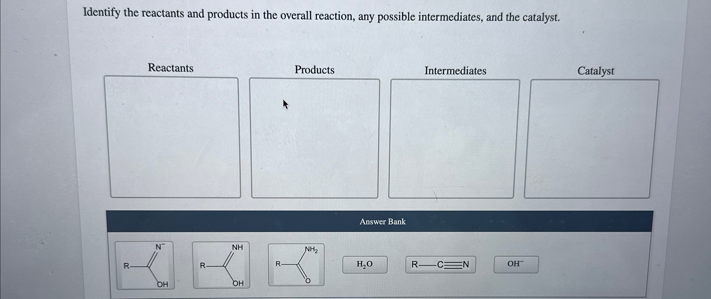 Solved Identify the reactants and products in the overall | Chegg.com