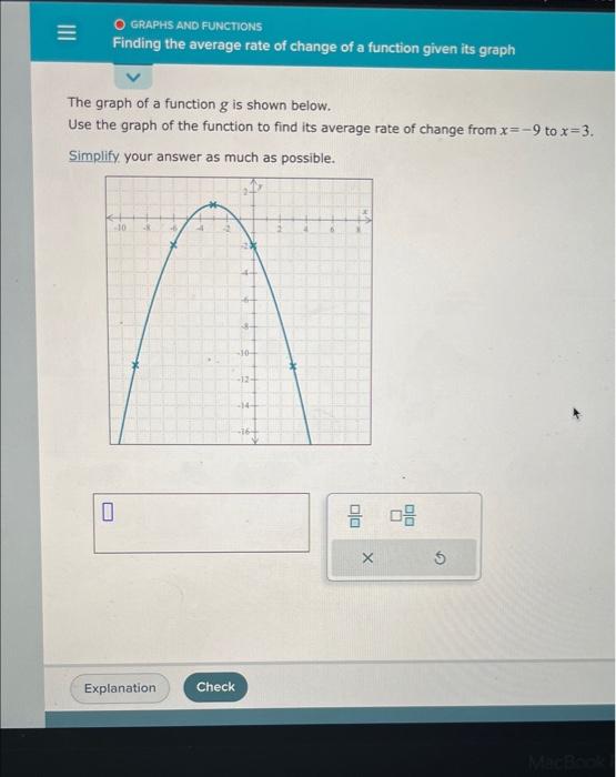 Solved The graph of a function g is shown below. Use the | Chegg.com