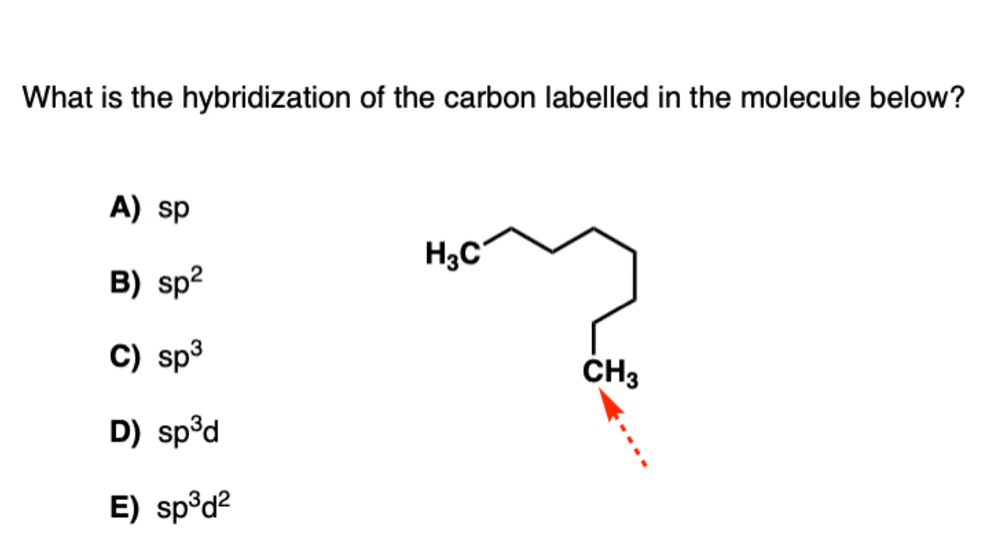 [Solved]: What is the hybridization of the carbon labelled i