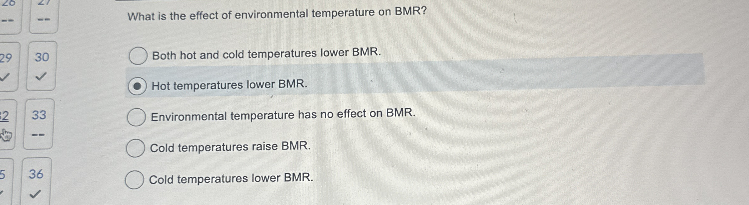 Solved What is the effect of environmental temperature on | Chegg.com