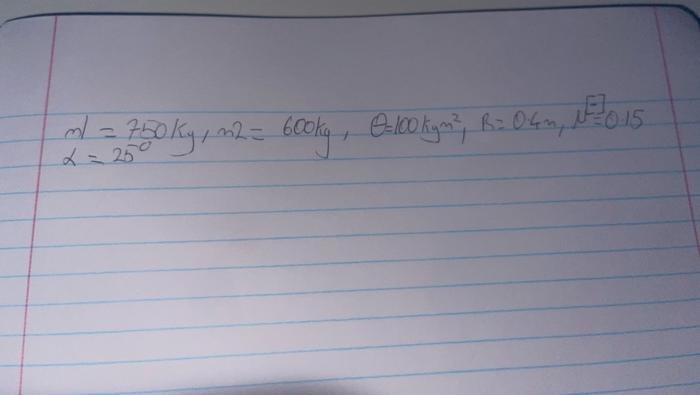 Solved Two bodies with mass m1 and m2 are connected by a | Chegg.com