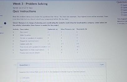 Solved Week 3 -Problem Solvingariad bn2t ai ievoreQuiz | Chegg.com