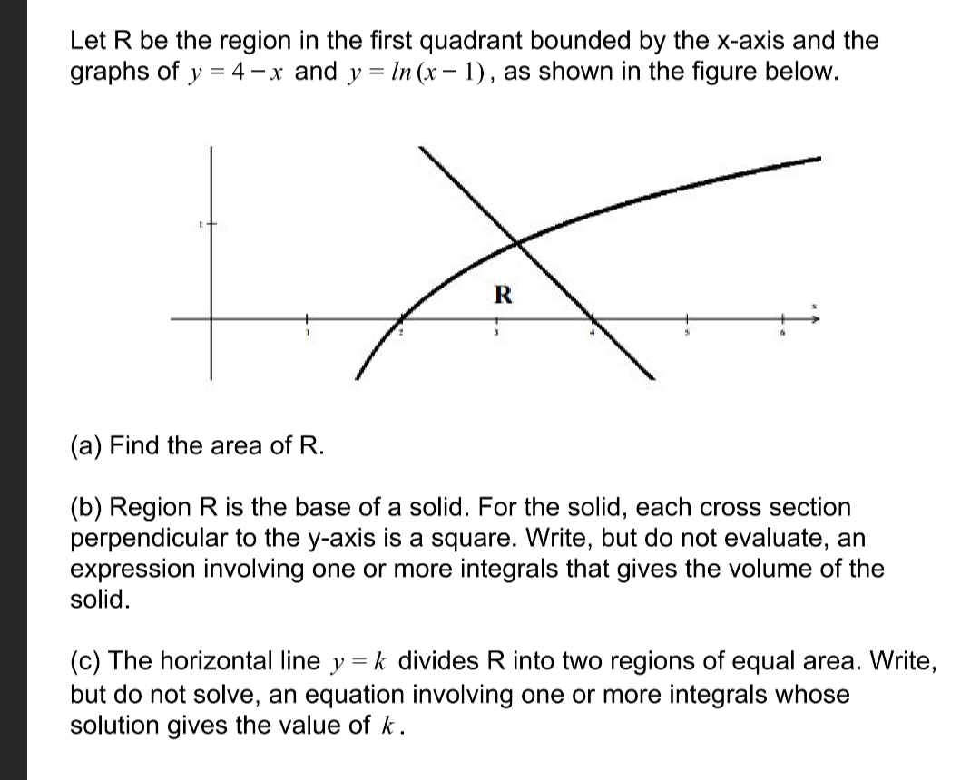 Solved Let R be the region in the first quadrant bounded by | Chegg.com