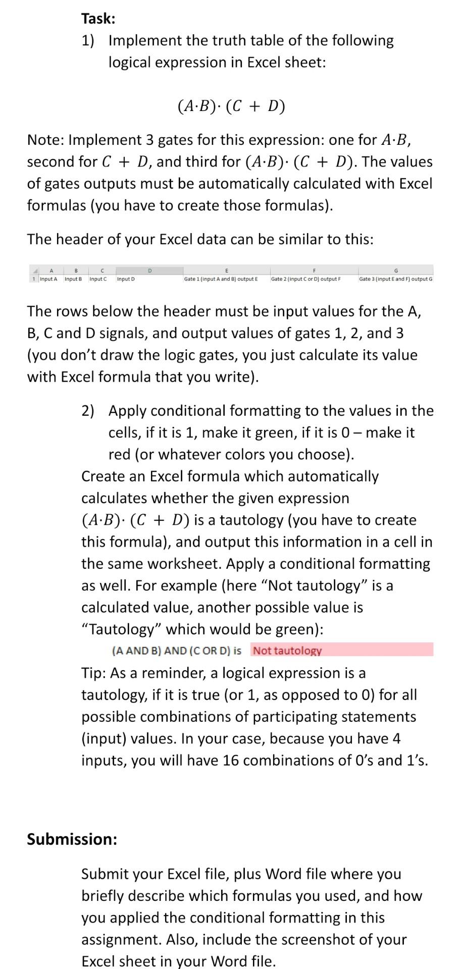 Solved Task: 1) Implement the truth table of the following | Chegg.com
