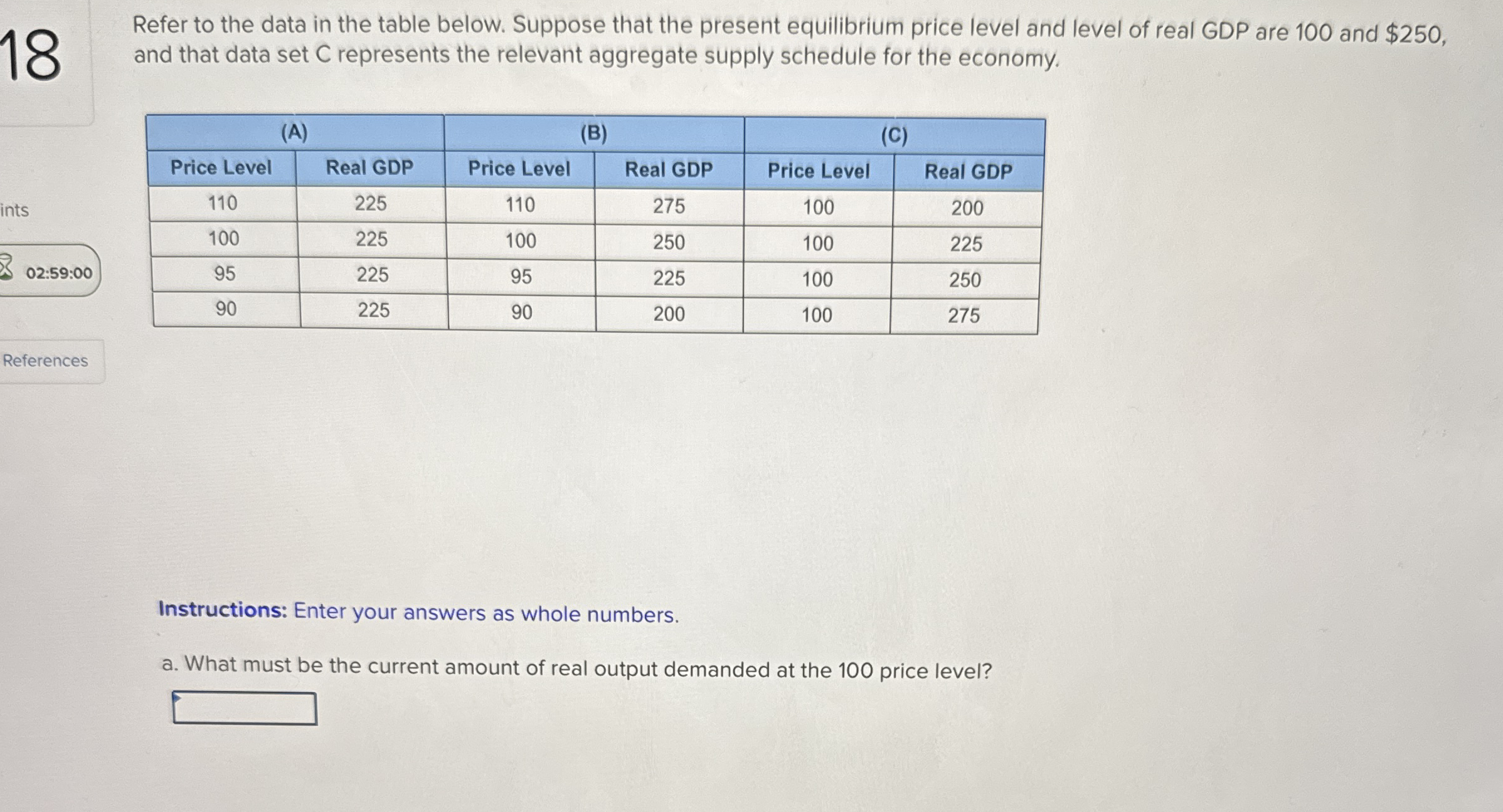 18Refer to the data in the table below. Suppose that | Chegg.com