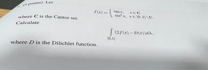 Solved where C is the Cantor set. | Chegg.com