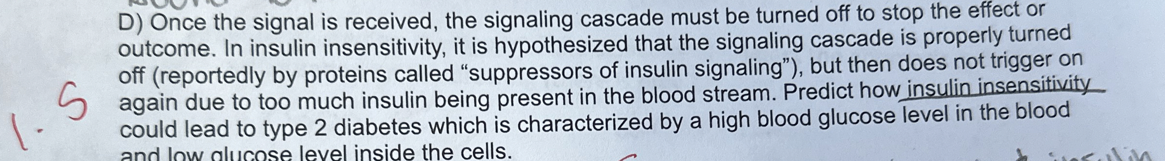 Solved D) ﻿Once the signal is received, the signaling | Chegg.com