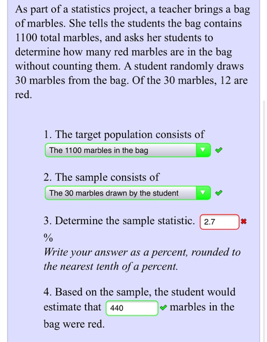 Solved As part of a statistics project, a teacher brings a | Chegg.com