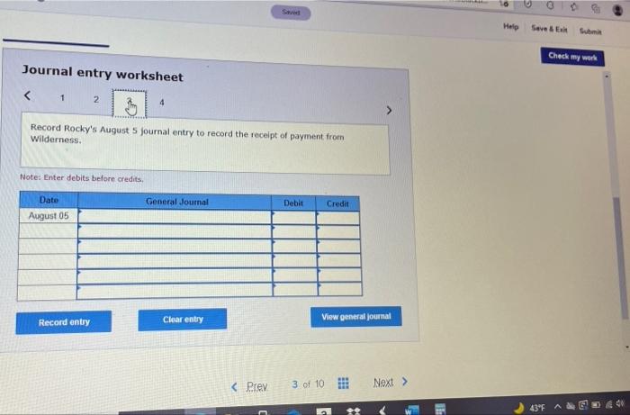 Solved mework Help Save & Exit Subm Check my work Exercise | Chegg.com