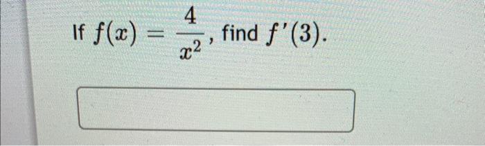 Solved f(x)=x24 | Chegg.com