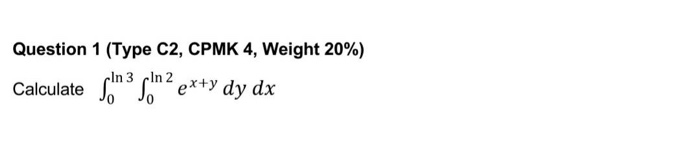 Solved Question 1 (Type C2, CPMK 4, Weight 20%) In 3 pin 2 | Chegg.com