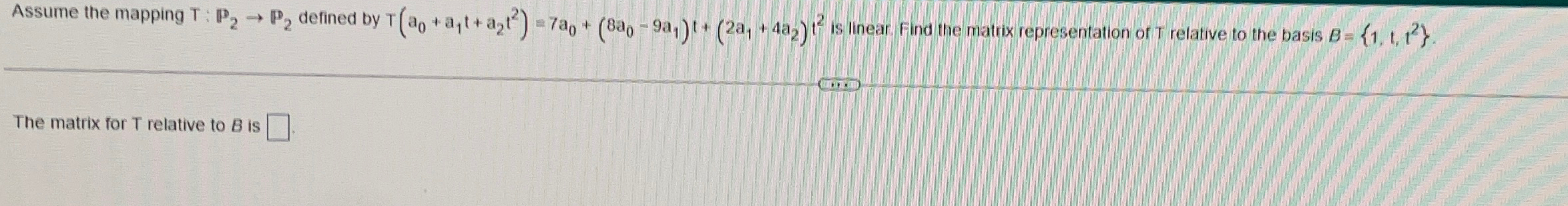 Solved Assume the mapping T:P2→P2 ﻿defined by | Chegg.com