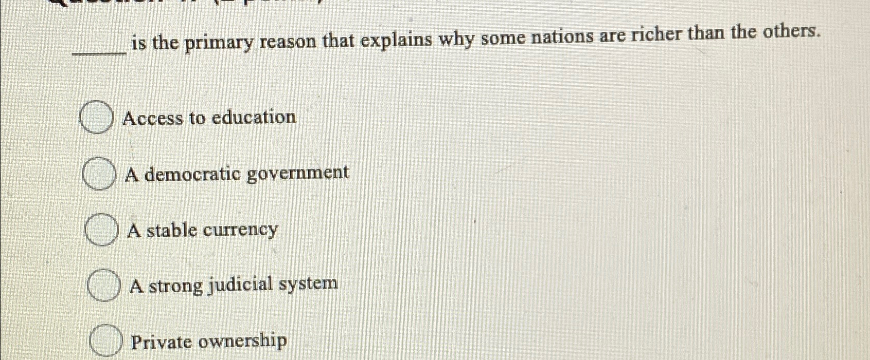 Solved is the primary reason that explains why some nations | Chegg.com