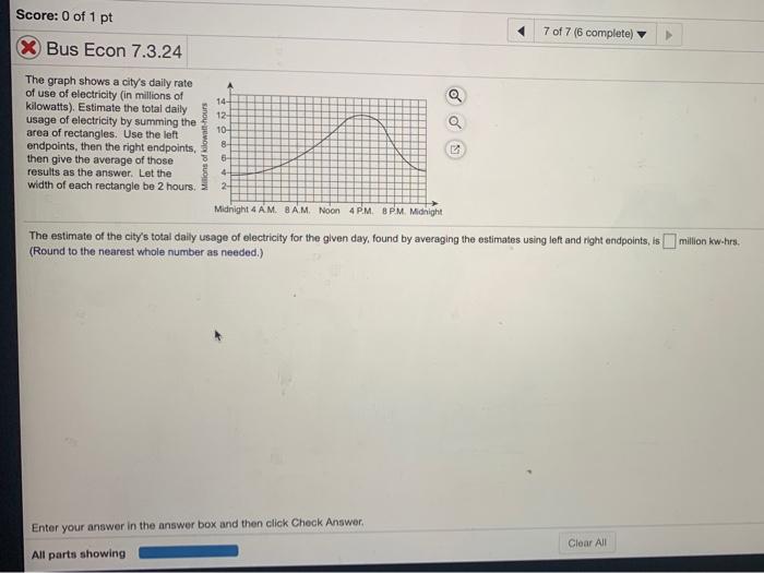 Solved Score 0 Of 1 Pt 7 Of 7 6 Complete X Bus Econ