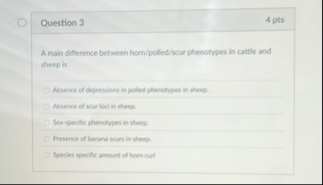 Solved Question 34 ﻿ptsA main difference between | Chegg.com
