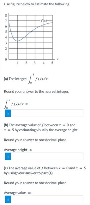 Solved Use figure below to estimate the following. 8 7 6 5 4 | Chegg.com