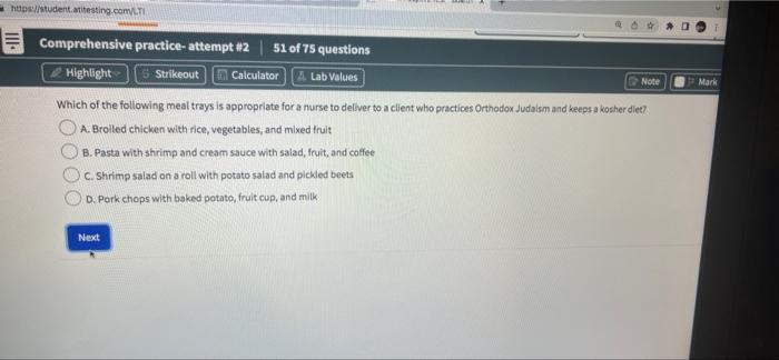 Solved • III Comprehensive practice- attempt #2 | 49 of 75 | Chegg.com