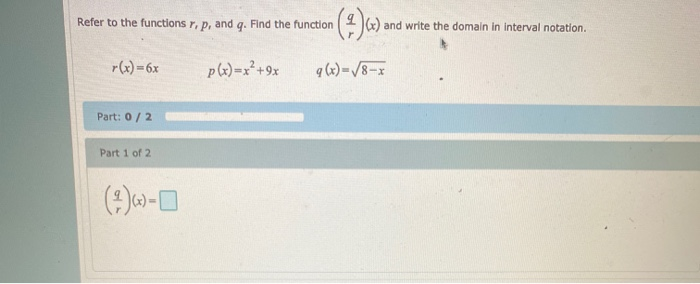 Solved Refer to the functions 7. P, and 9. Find the function | Chegg.com