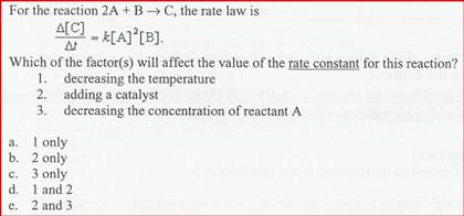 Solved For the reaction 2A + B rightarrow C, the rate law is | Chegg.com