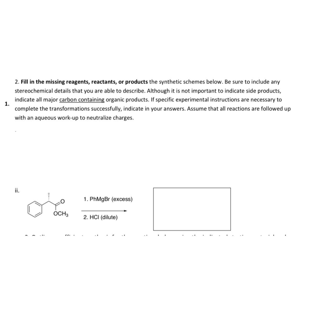 Solved Fill in the missing reagents, reactants, or products | Chegg.com