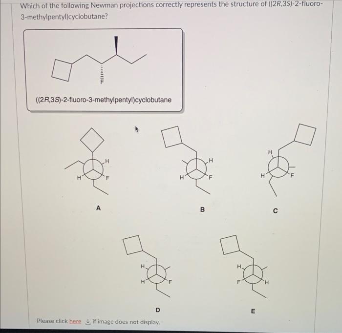 Solved Which of the following Newman projections correctly | Chegg.com